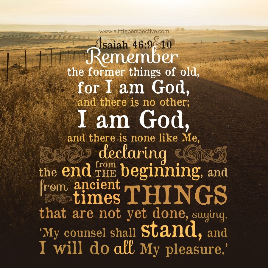 GOD HAS A PERFECT PLAN FOR US - Prophecology